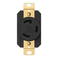 Hubbell Insulgrip Twist-Lock Generator Receptacle, 3 Pole 4 Wire, 30 ...