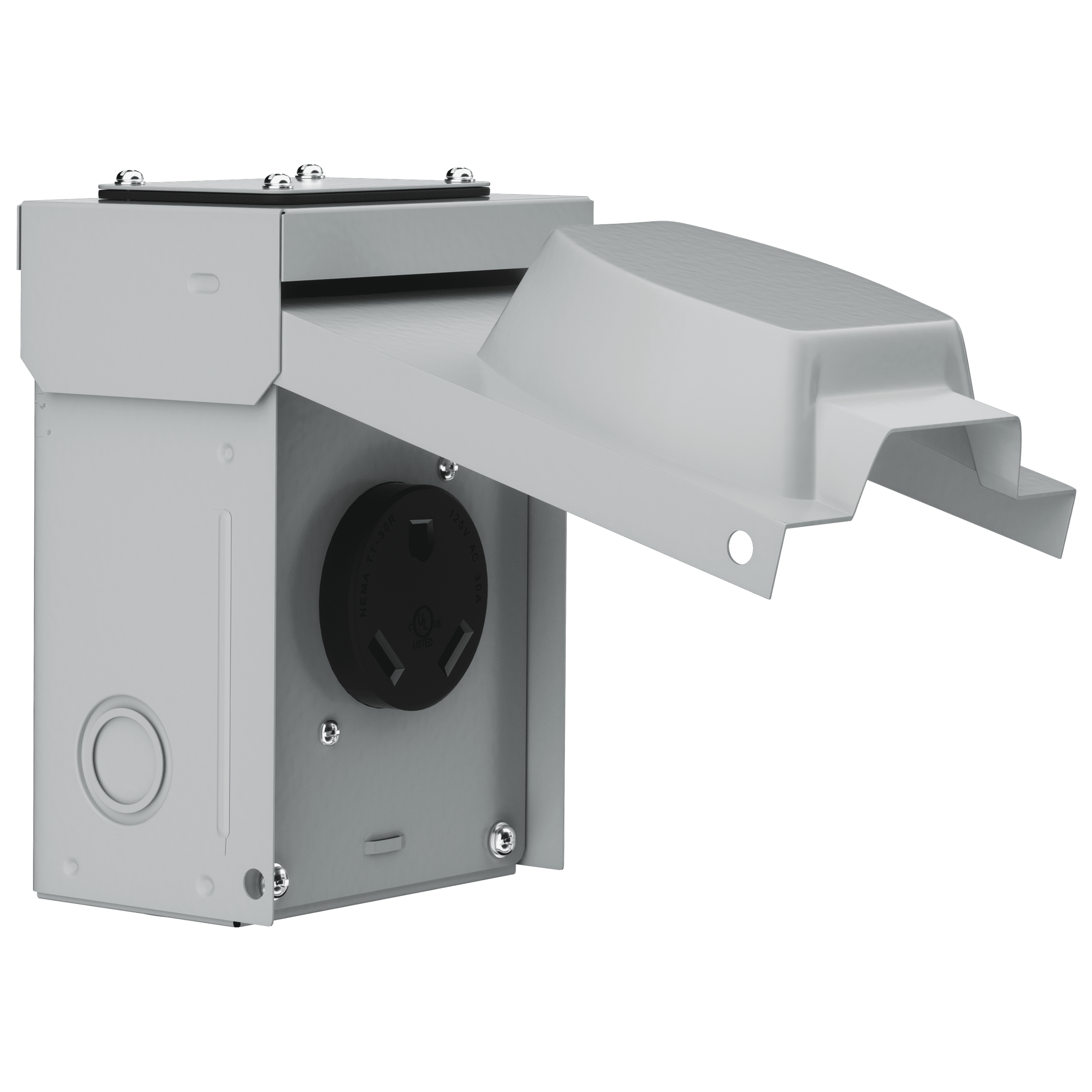 ENERLITES NEMA TT-30R Power Outlet, Outdoor Receptacle Box, 30 Amp RV ...