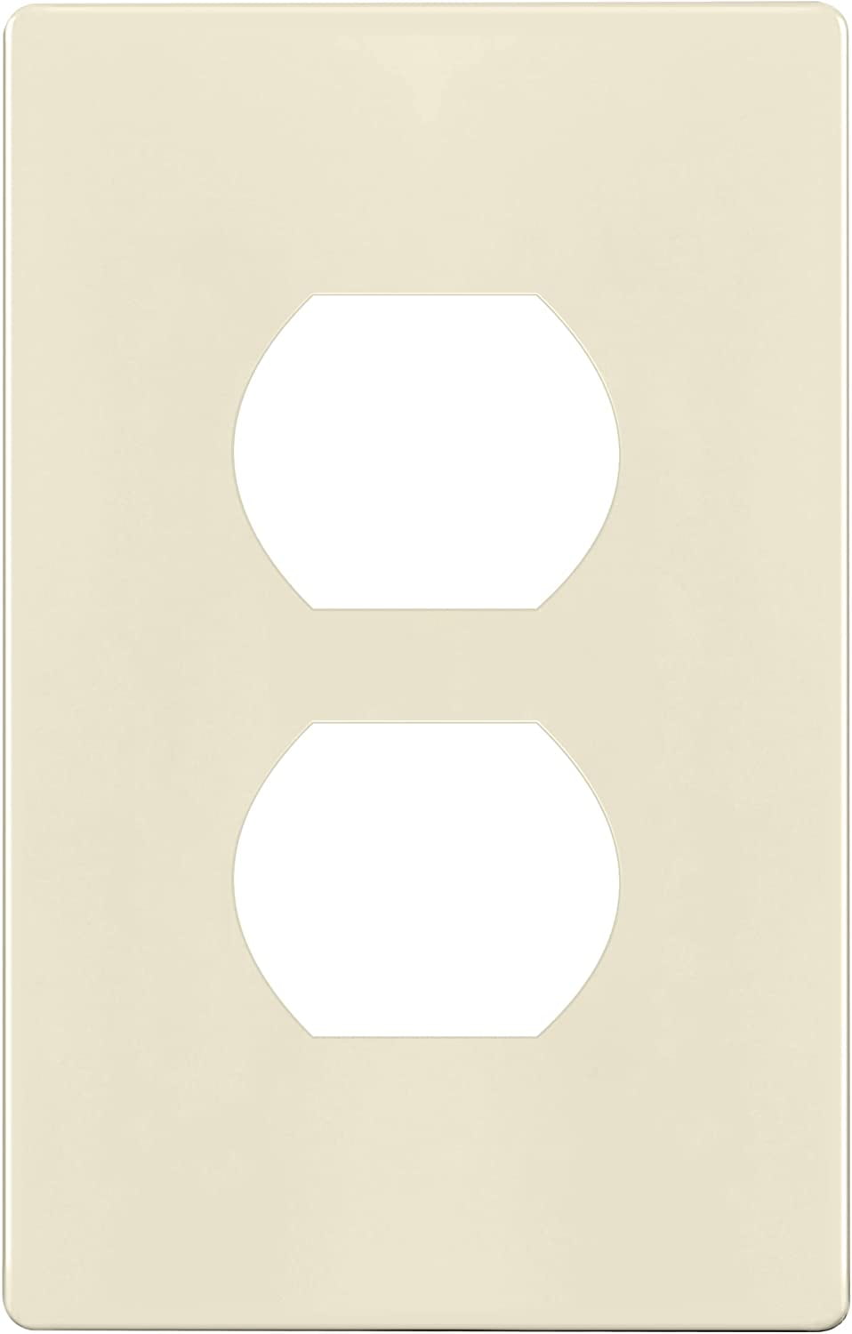 ENERLITES Screwless Duplex Wall Plate, Child Safe Receptacle Outlet ...