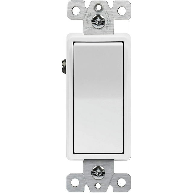 ENERLITES Single Pole Decorator Paddle Light Switch, Commercial Grade ...