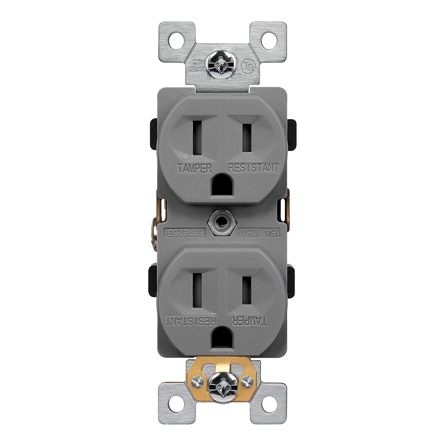 ENERLITES Tamper-Resistant Child Safe Duplex Receptacle Outlet ...