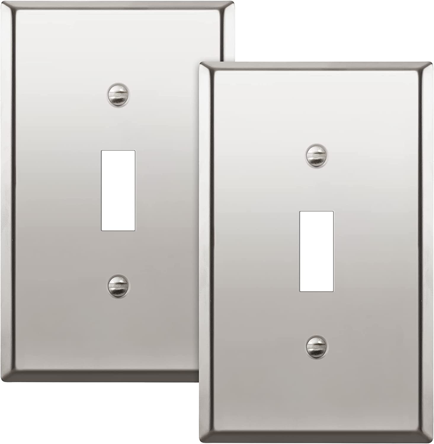 ENERLITES Toggle Light Metal Wall Plate, Stainless Steel Switch Cover ...