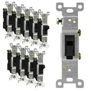 Faith 3 Way Toggle Switch White Residential Grade Standard Wall ...