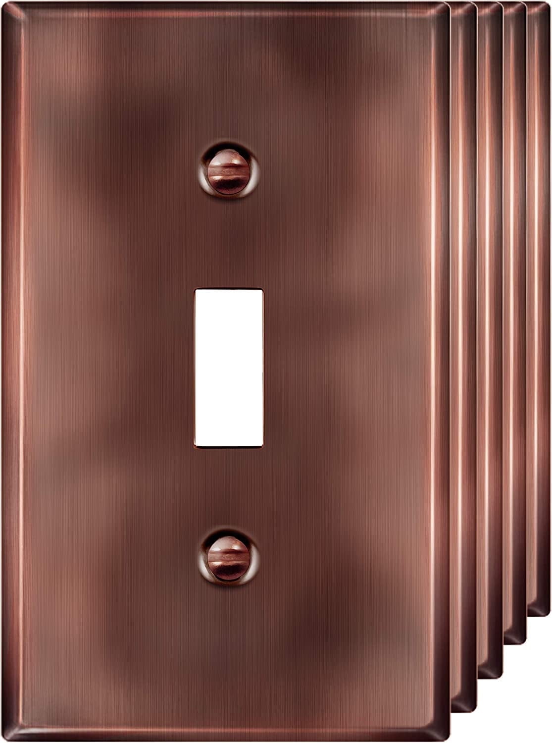 ENERLITES 1-Gang Switch Cover, Corrosion Resistant, 4.50" x 2.76", 7711 ...