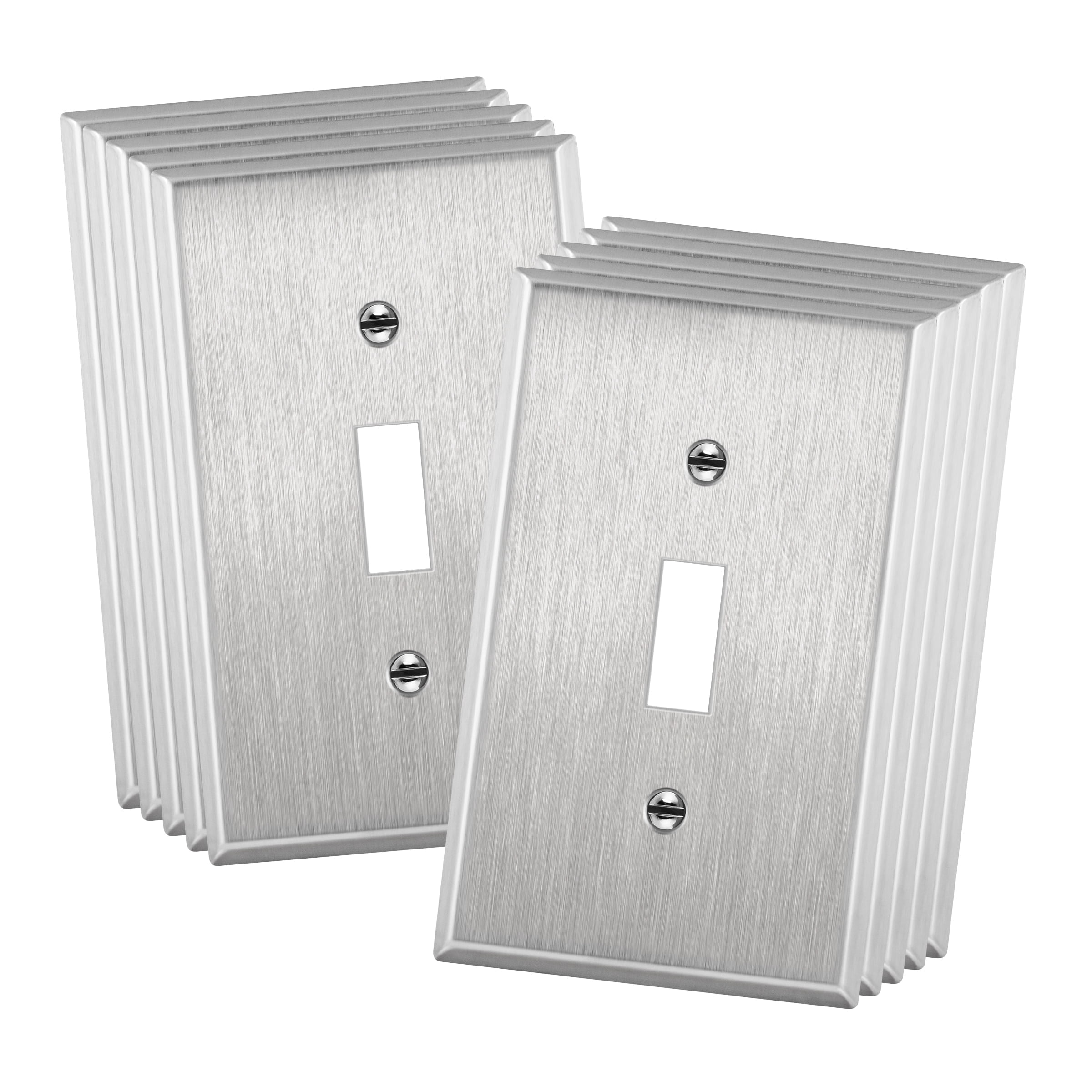 ENERLITES 1-Gang Toggle Light Switch Wall Plate, Corrosion Resistant ...