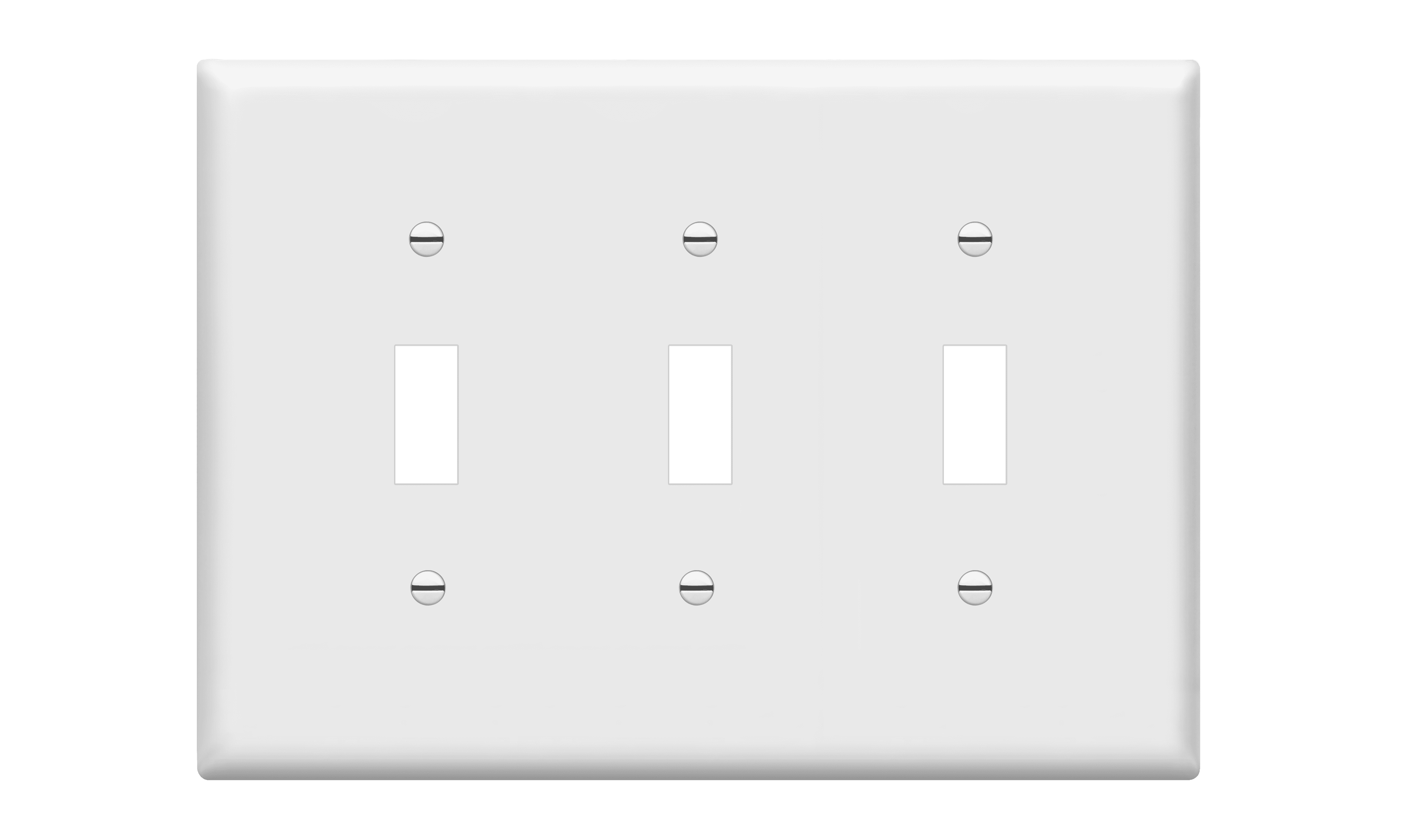 ENERLITES Toggle Light Switch Wall Plate, Gloss Finish, 3-Gang 4.88" x ...