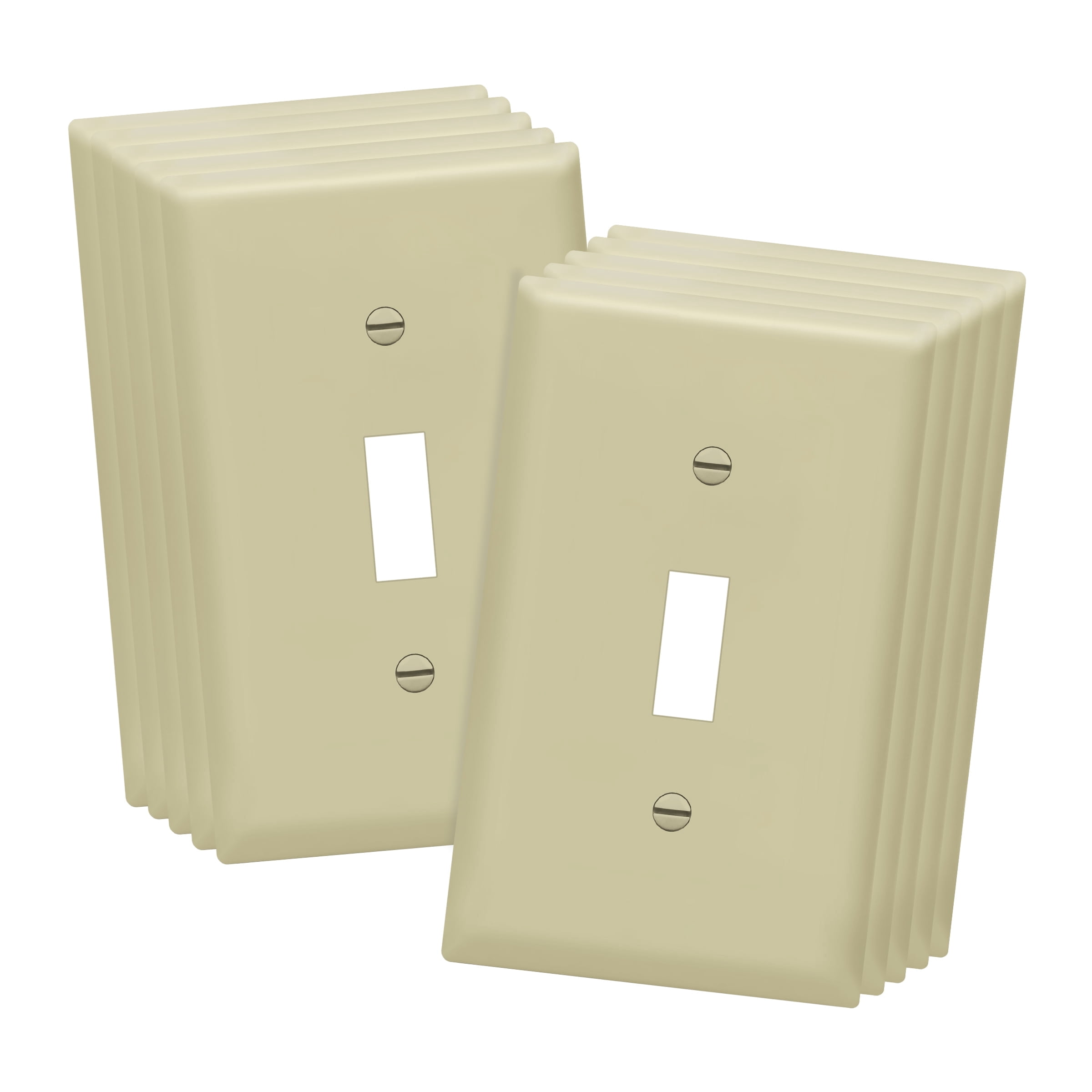 ENERLITES Toggle Light Switch Wall Plate, Gloss Finish, Size 1-Gang 4. ...