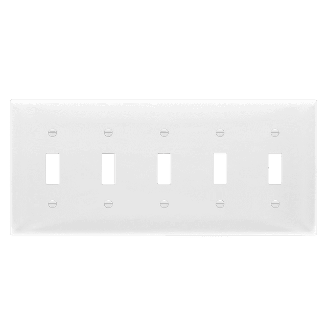 ENERLITES Toggle Light Switch Wall Plate, Gloss Finish, Standard Size 5 ...