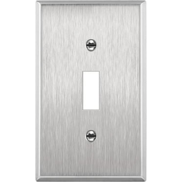 ENERLITES Combination Blank Device or Toggle Light Switch Metal Wall ...