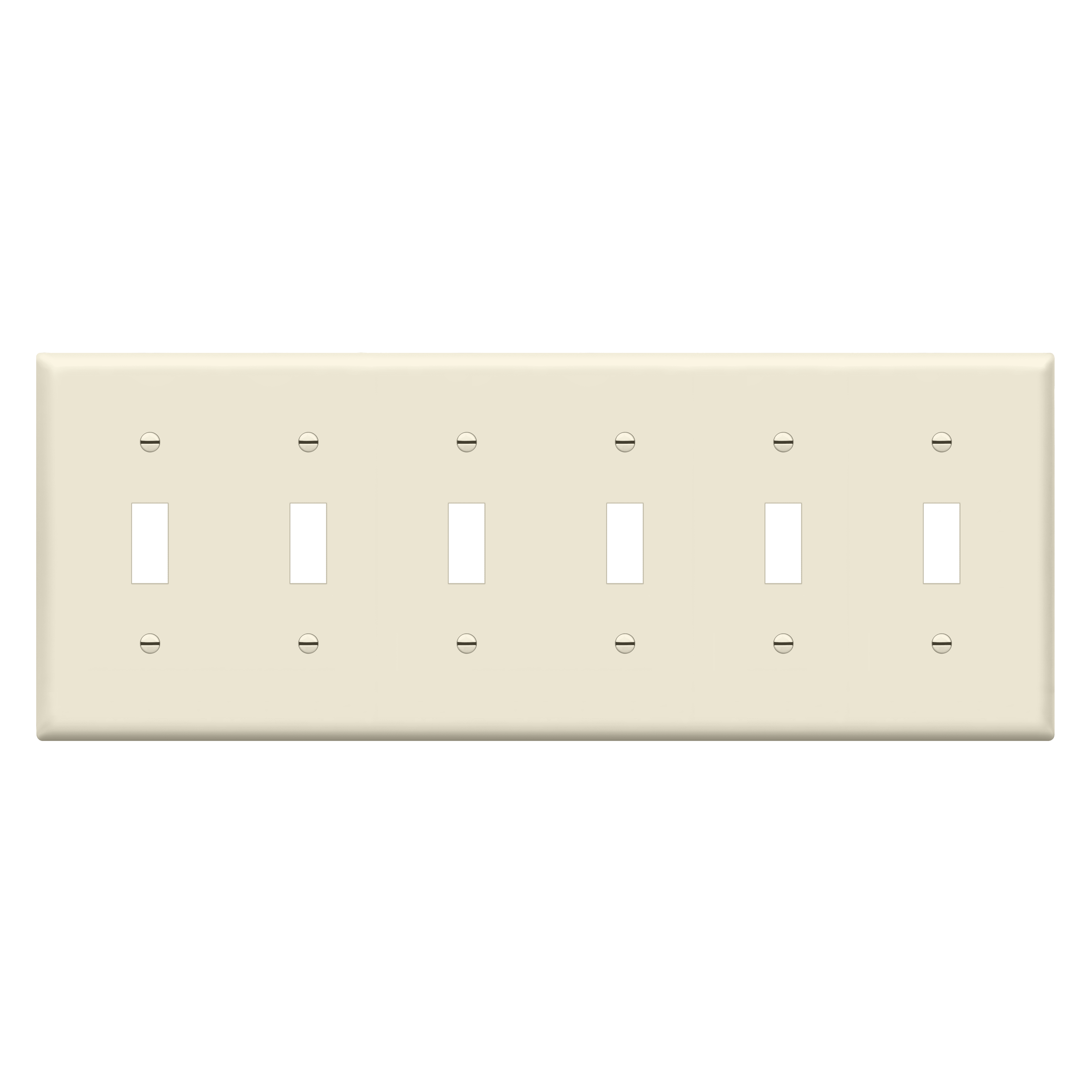 ENERLITES Toggle Switch Wall Plate, 6-Gang Standard Size, Unbreakable ...