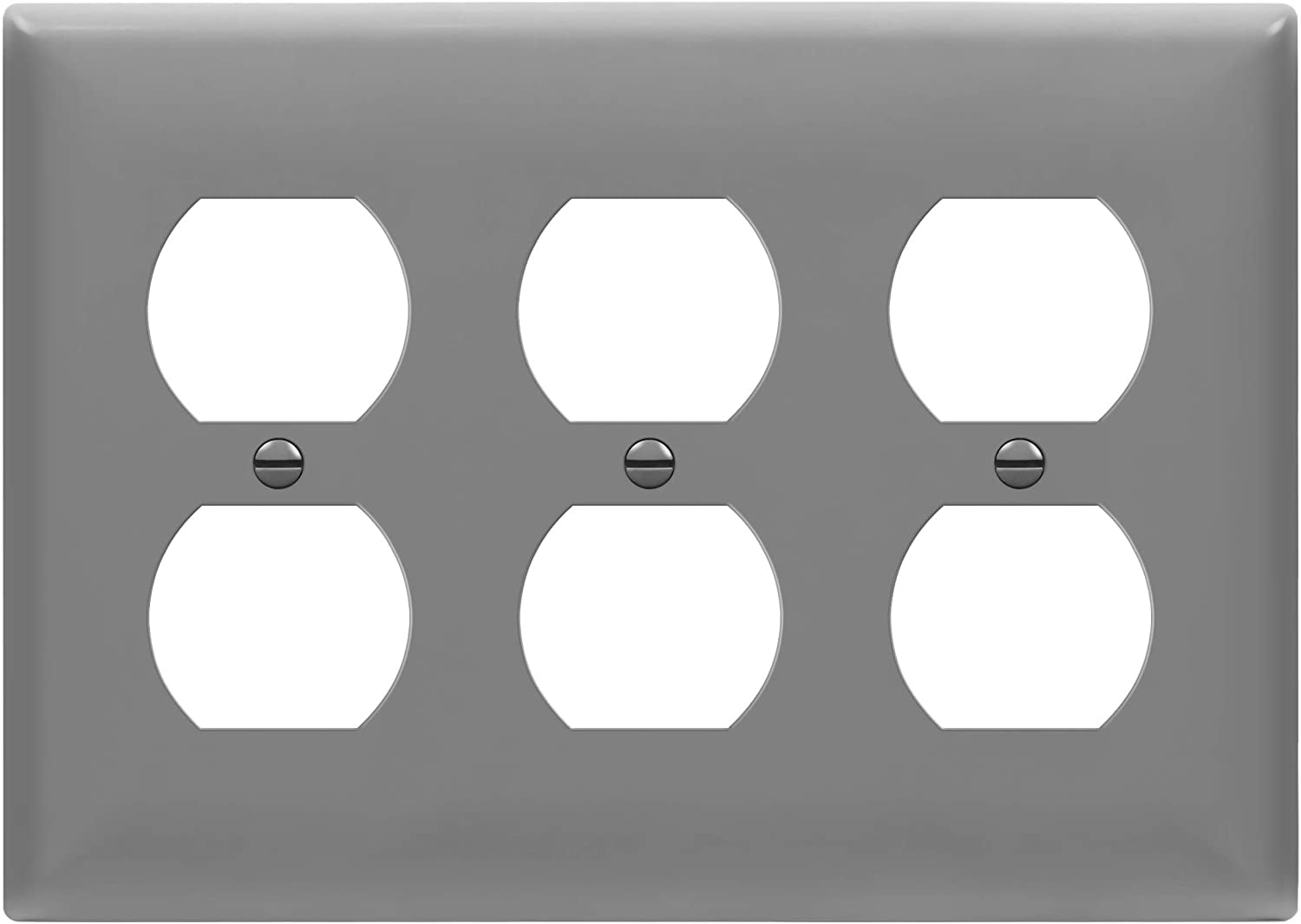 ENERLITES Triple Duplex Wall Plate, Three Gang Electrical Outlet Cover ...