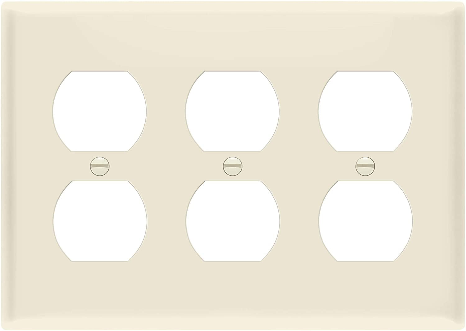 ENERLITES Triple Duplex Wall Plate, Three Gang Electrical Outlet Cover ...