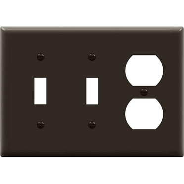 ENERLITES Combination Toggle Light Switch/Decorator Light Switch Plate ...