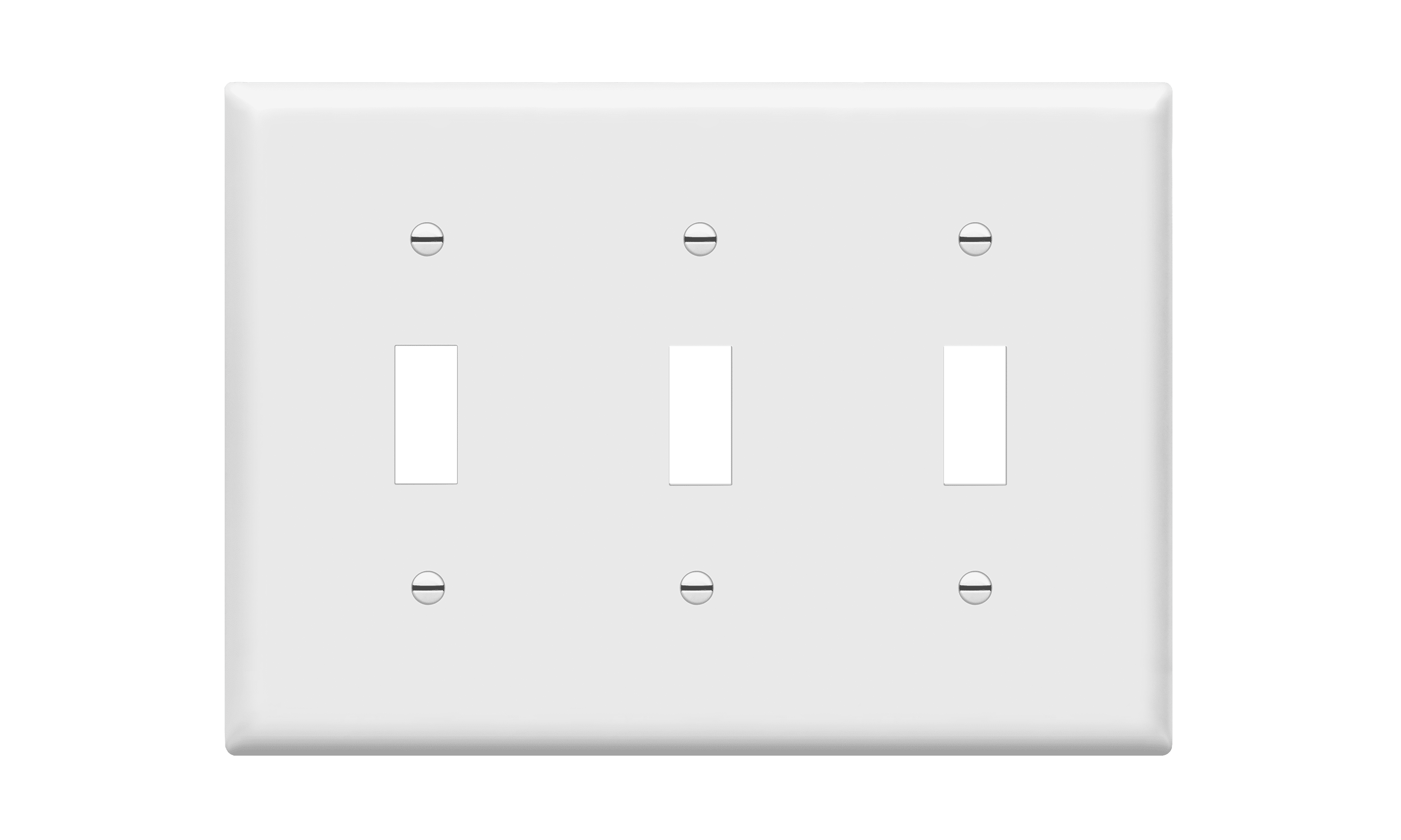 Enerlites Triple Light Switch Wall Plate, Gloss Finish, Standard Size 3 ...