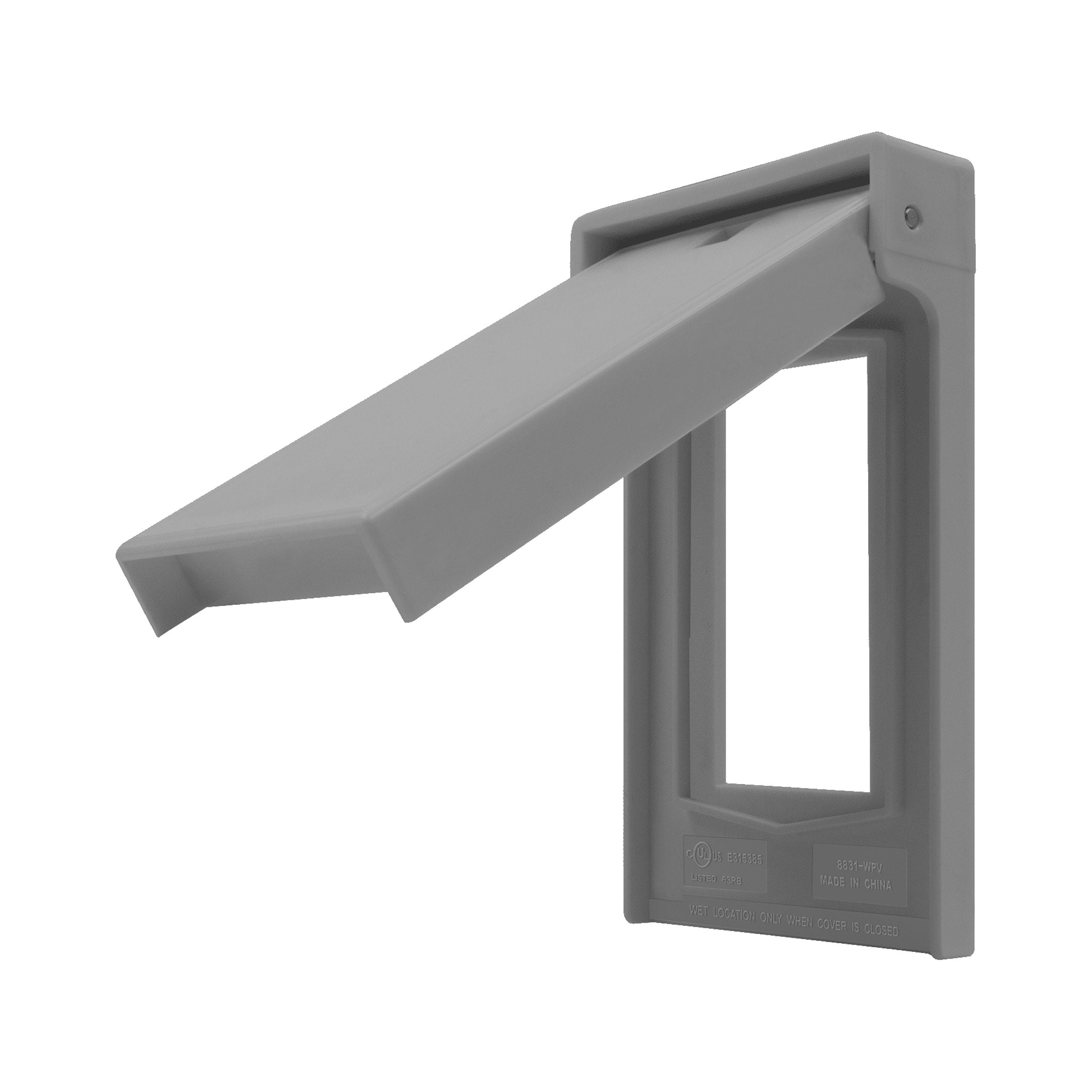 ENERLITES Vertical Decorator Weatherproof Wall Plate, Outdoor ...