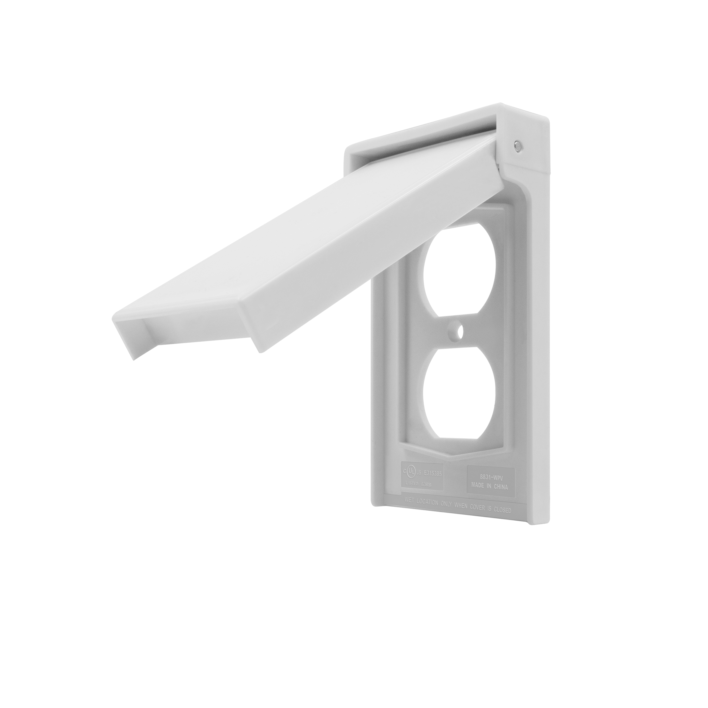 ENERLITES Horizontal Duplex Outdoor Outlet Cover, Weatherproof Wall ...