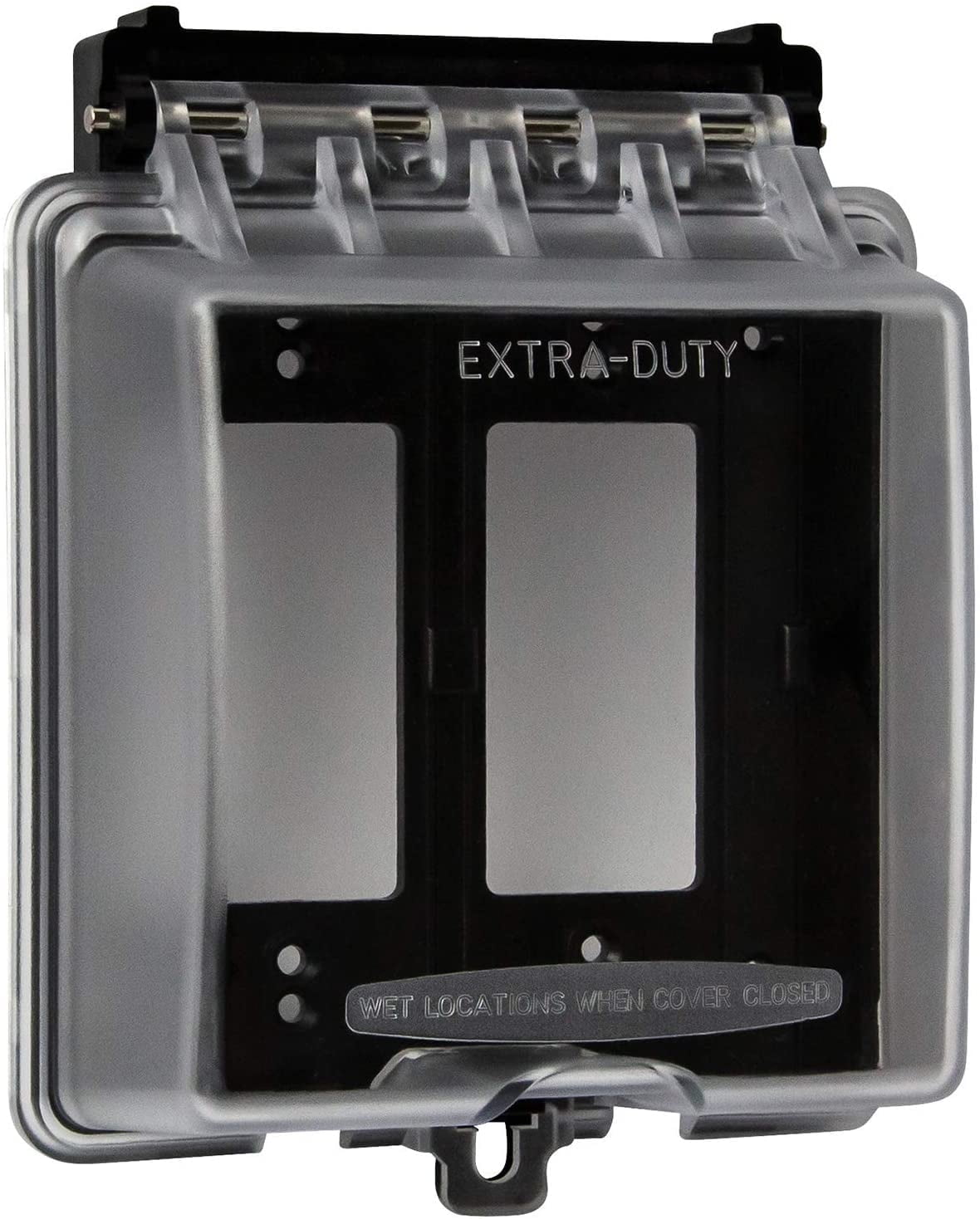 Enerlites Weatherproof Outdoor Electrical Box, 2-Gang, Lockable Bubble ...