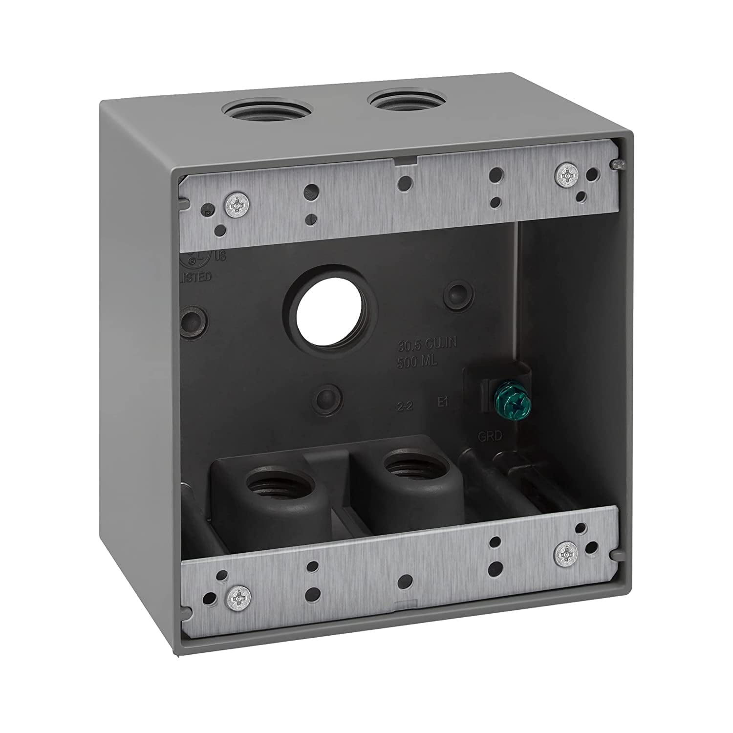 ENERLITES Weatherproof Outlet Box with Five 1/2-in Threaded Outlets ...