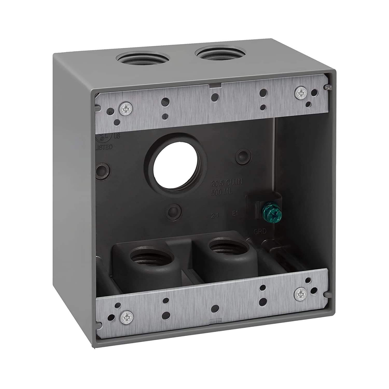 ENERLITES Weatherproof Outlet Box with Five 3/4-in Threaded Outlets ...