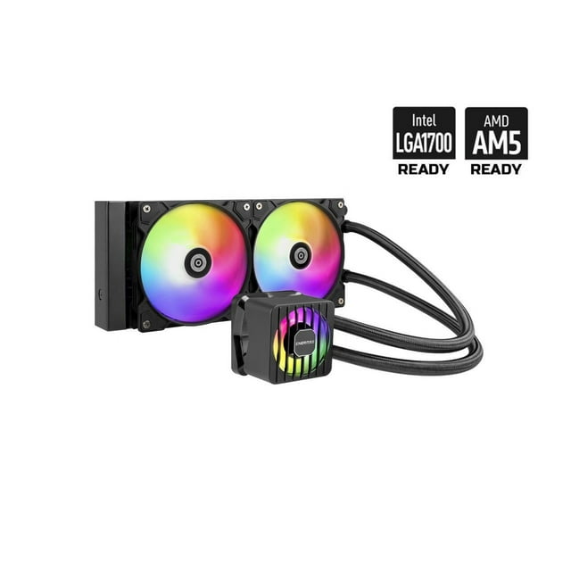 ENERMAX LIQMAXFLO 240 ARGB AIO CPU Liquid Cooler - 60mm VRM Fan up to ...