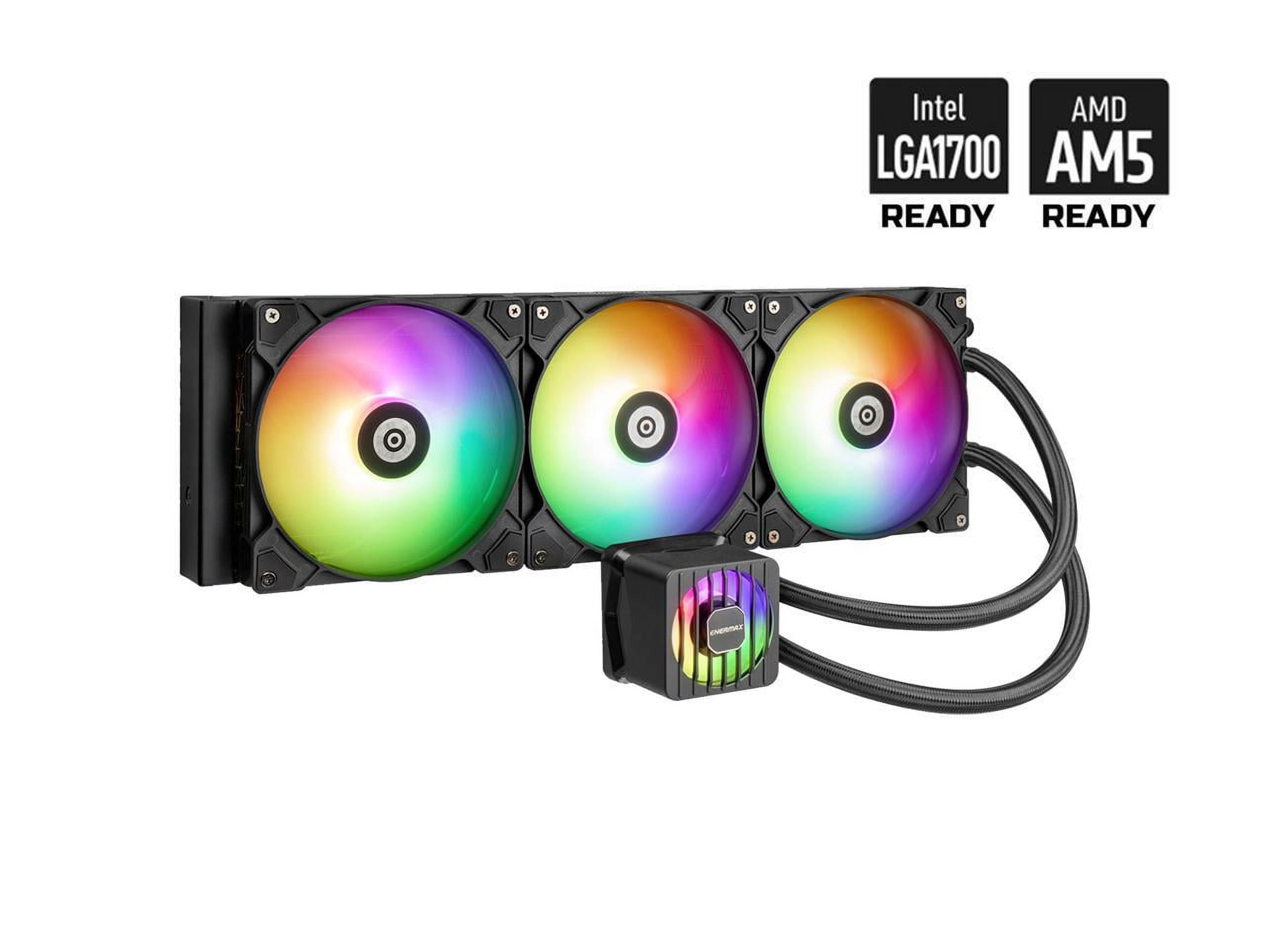 ENERMAX LIQMAXFLO 420 ARGB AIO CPU Liquid Cooler - 60mm VRM Fan up to ...