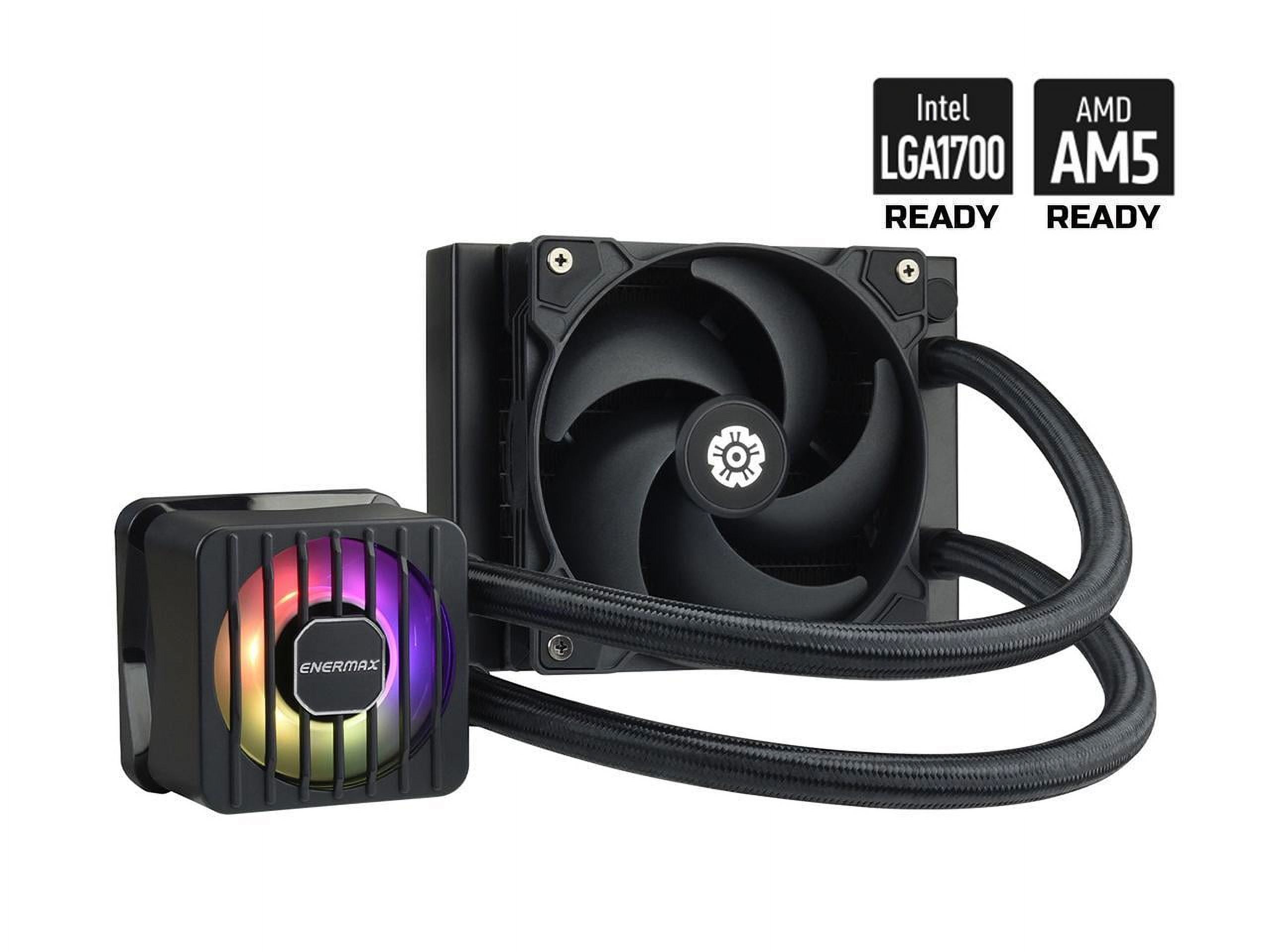 ENERMAX LIQMAXFLO SR 120 ARGB AIO CPU Liquid Cooler - 60mm VRM Fan up ...