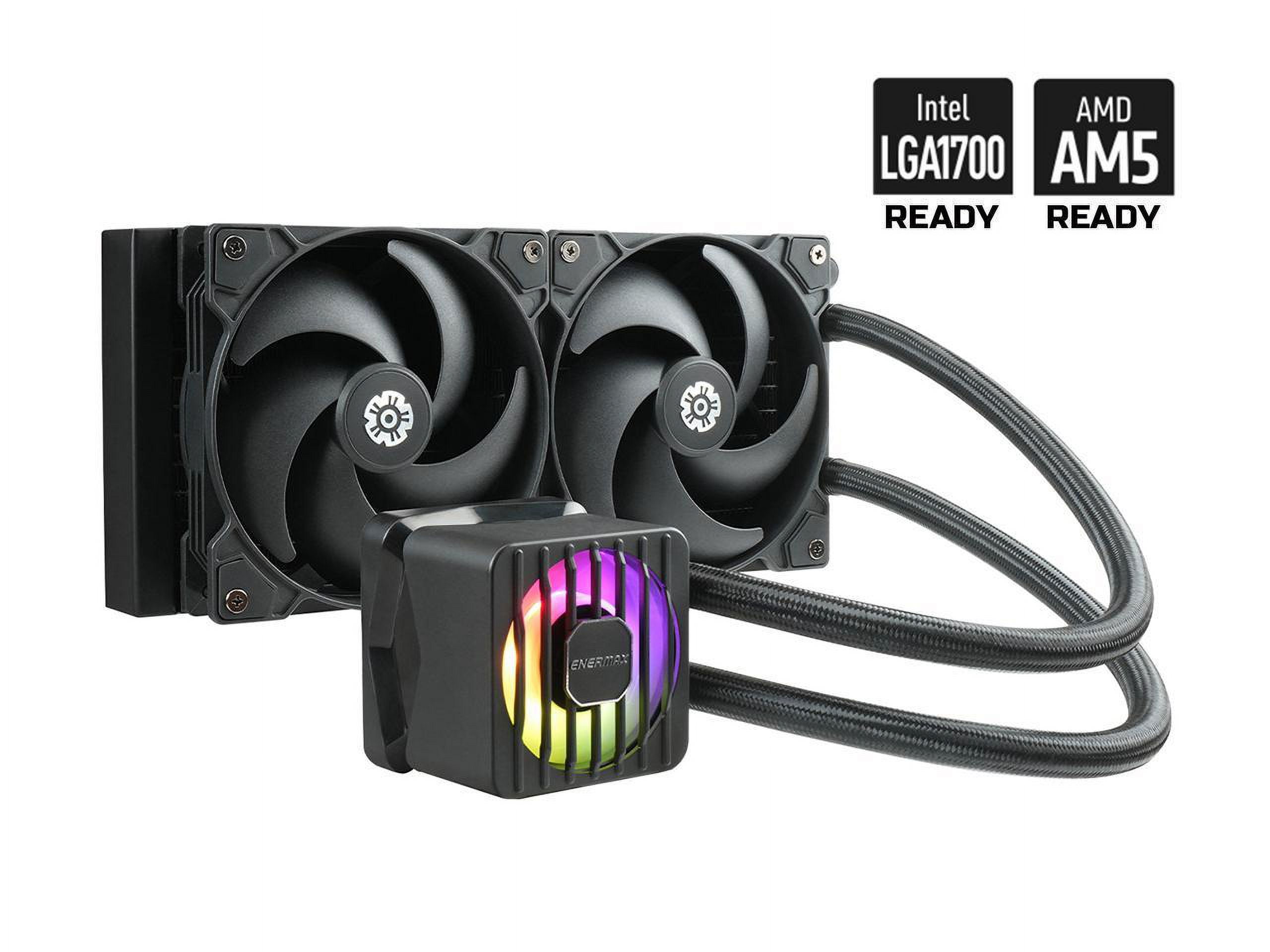ENERMAX LIQMAXFLO SR 240 ARGB AIO CPU Liquid Cooler - 60mm VRM Fan up ...
