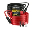 ENERNOVA 10AWG 50FT Solar Extension Cable (50Feet Black + 50Feet Red ...