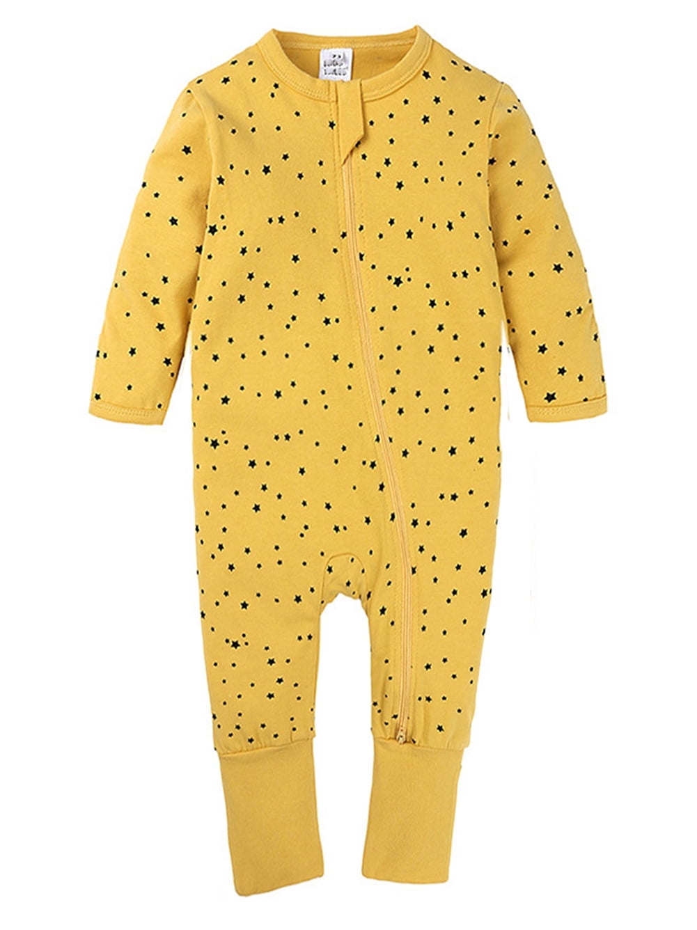 ATAIKU Baby Girls 2 Way Zipper Footless / Footed Pajamas Cotton Long ...