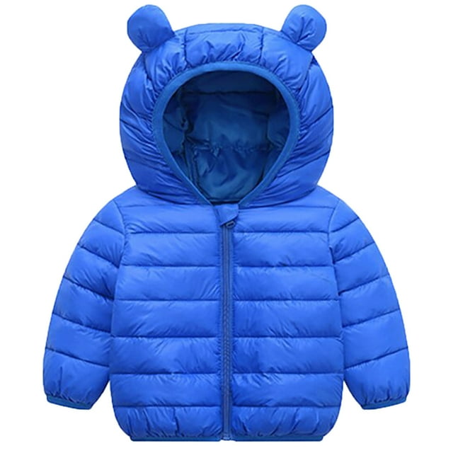 ENFLASH 2T 3T 4T 5T Winter Coat for Toddler Kid Baby Boy Girl Light Puffer Bear Hooded Down ...