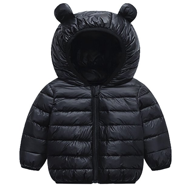 ENFLASH 2T 3T 4T 5T Winter Coat for Toddler Kid Baby Boy Girl Light Puffer Bear Hooded Down ...