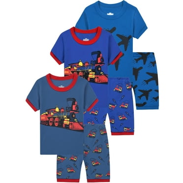 Fshinging Boys Summer Pajamas Set Cute Fruit Full Print Short Sleeve Tops And Shorts 2 Piece Set ...