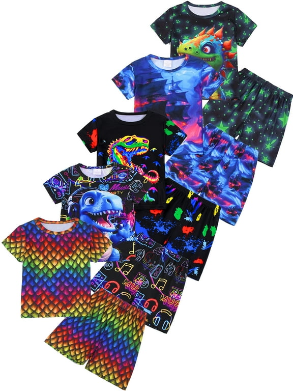 Saint Eve Boys 2 Piece Shark Pajama Set, Tank and Shorts, Shark, Size: M - Walmart.com