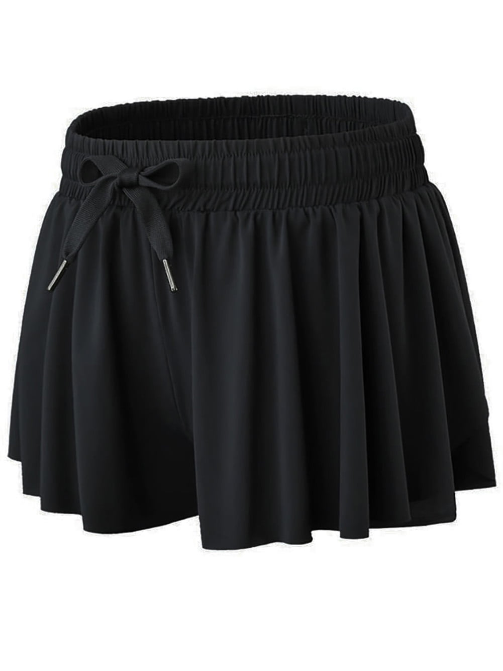 ENFLASH 5-12Y Girls Butterfly Shorts Flowy Athletic 2 in 1 Cheer Tennis ...