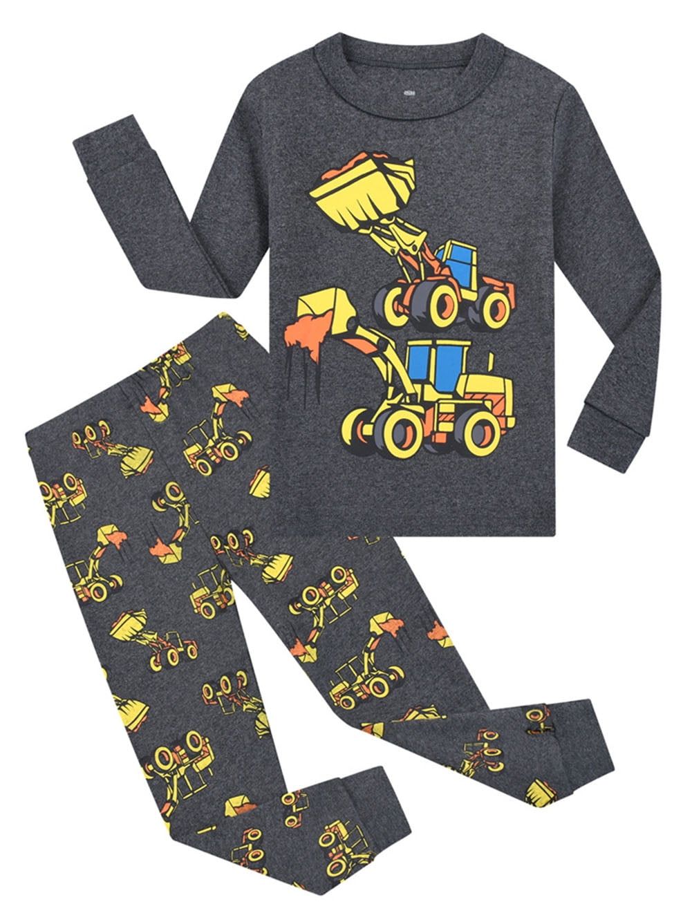 ENFLASH Boys Pajamas Cotton 2 Piece Pjs Excavator Sleepwear Fall Winter ... ENFLASH Boys Pajamas Cotton 2 Piece Pjs Excavator Sleepwear Fall Winter ...