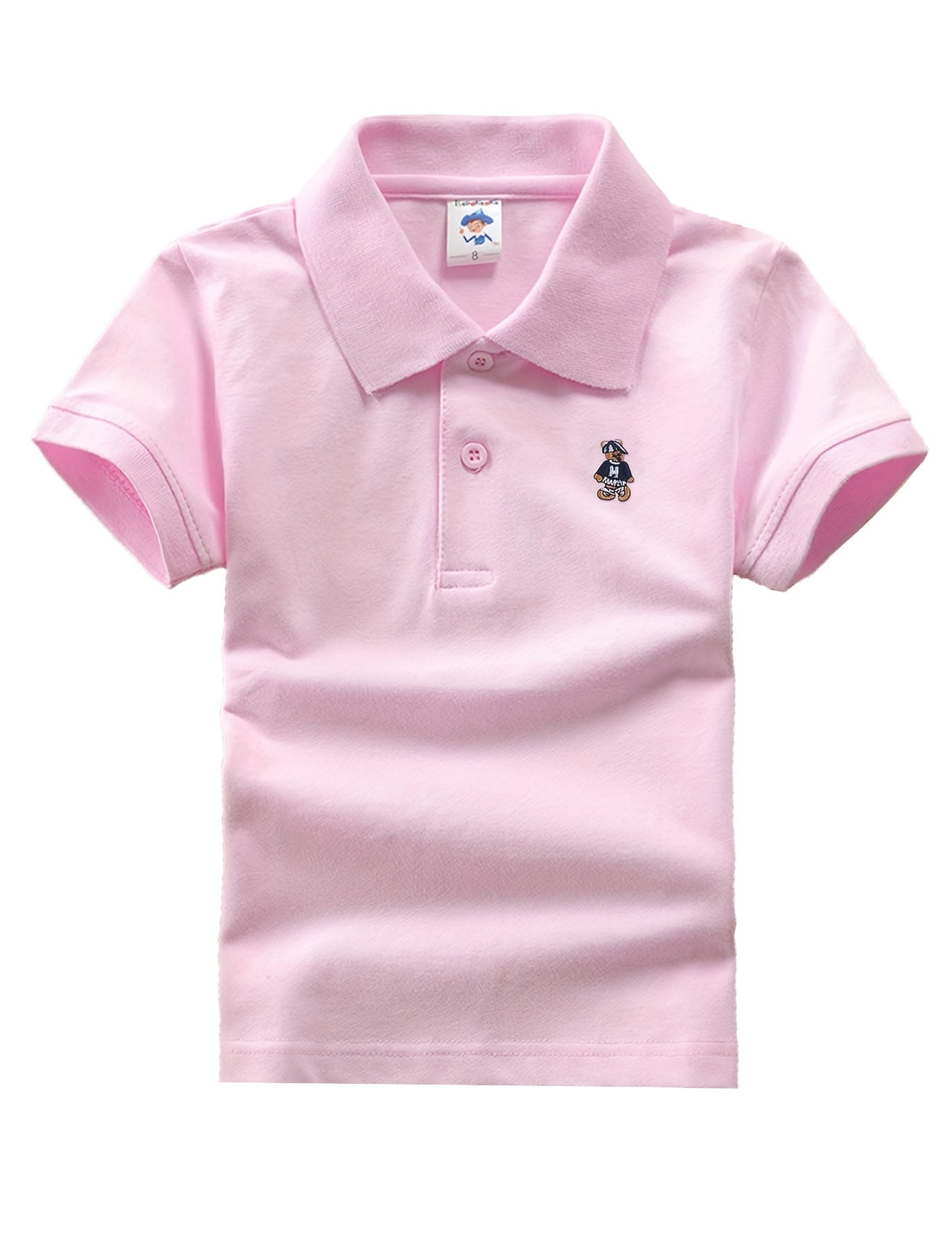 ENFLASH Girls Boys' Moisture Wicking Performance Sport Polo Short ...
