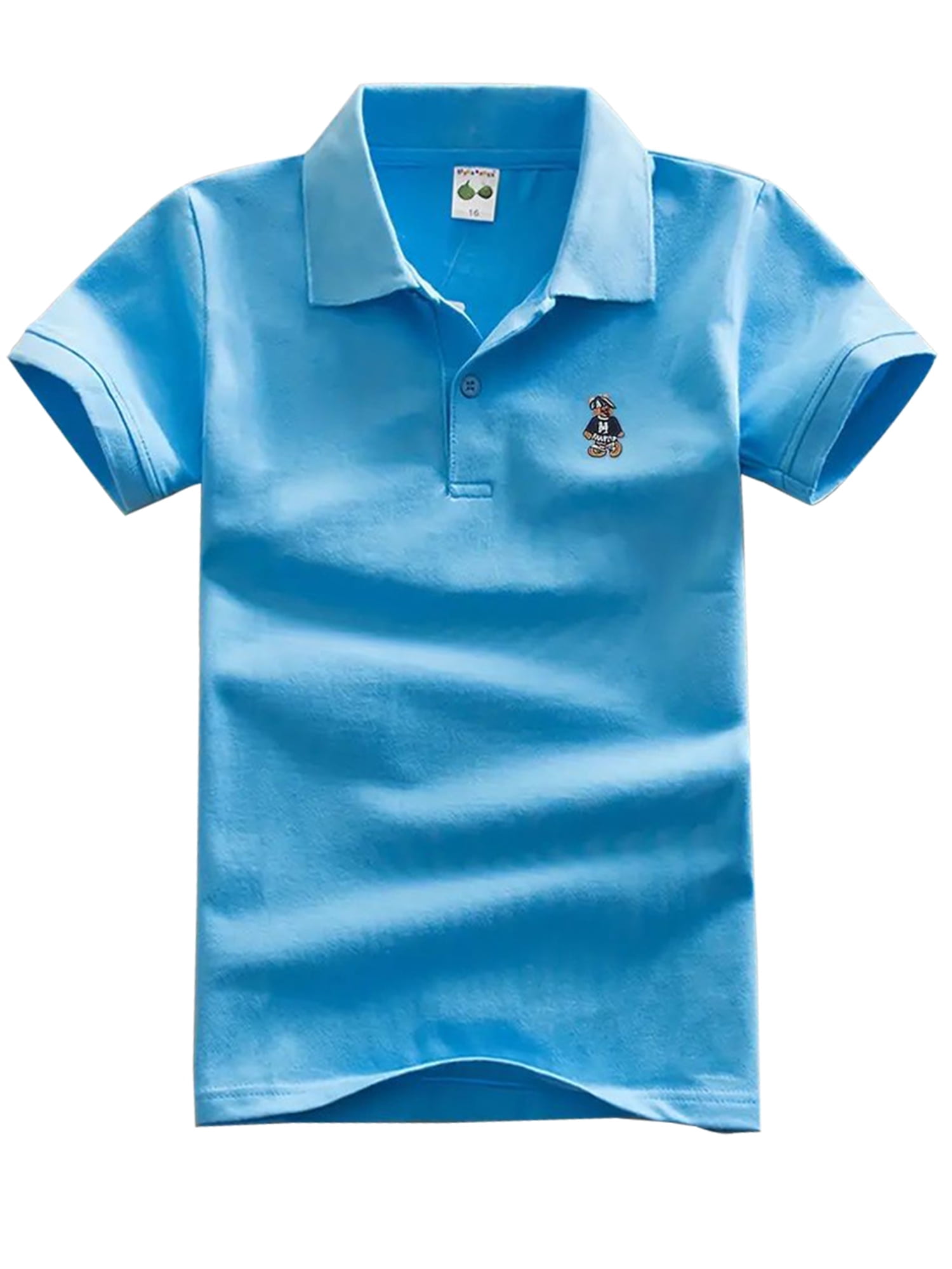 ENFLASH Girls Boys' Moisture Wicking Performance Sport Polo Short ...