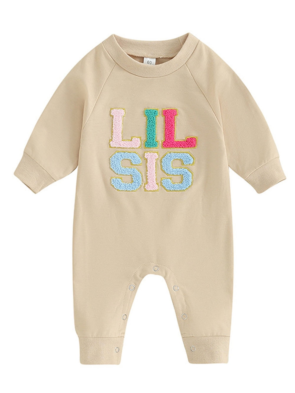 ENFLASH Newborn Baby Girl Bodysuit Sister Matching Sweatshirt Overall ...