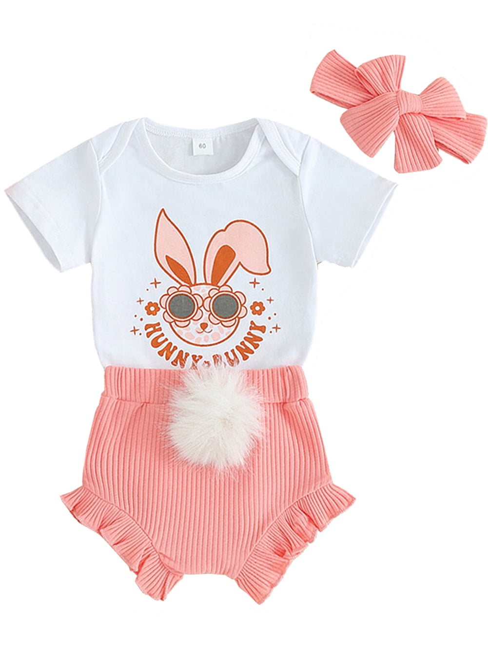 ENFLASH Tiny Cutey Baby Girl Easter Clothes Infant Summer Outfits Set ...