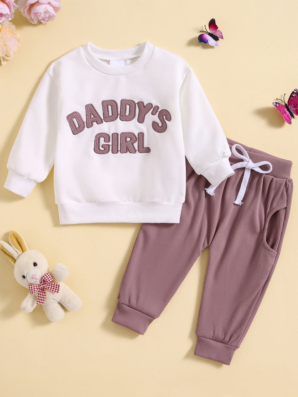 ENFLASH Toddler Baby Girl Clothes 3 6 9 12 18 24 Months Fall Outfits ...