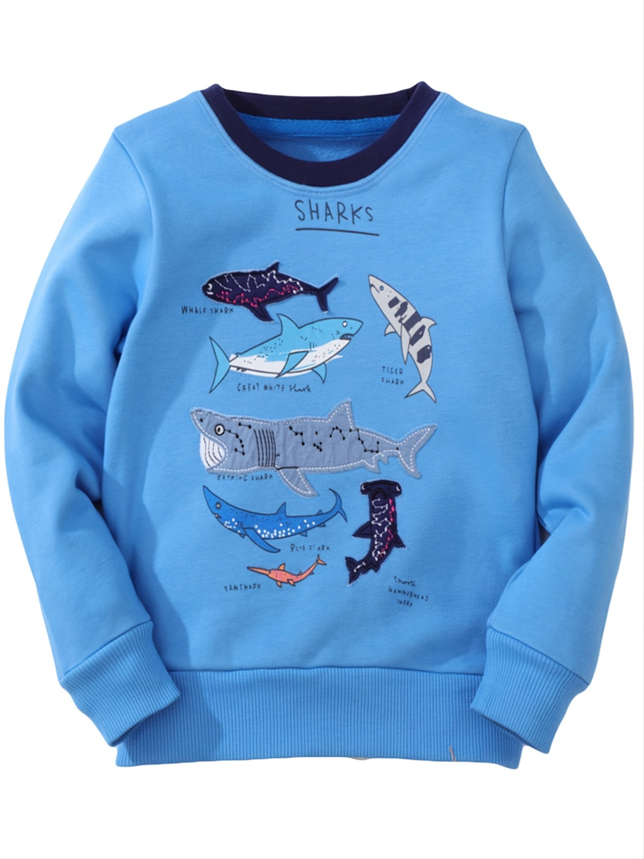 ENFLASH Toddler Boys Sweatshirts Long Sleeve Sport Pullover Crewneck ...