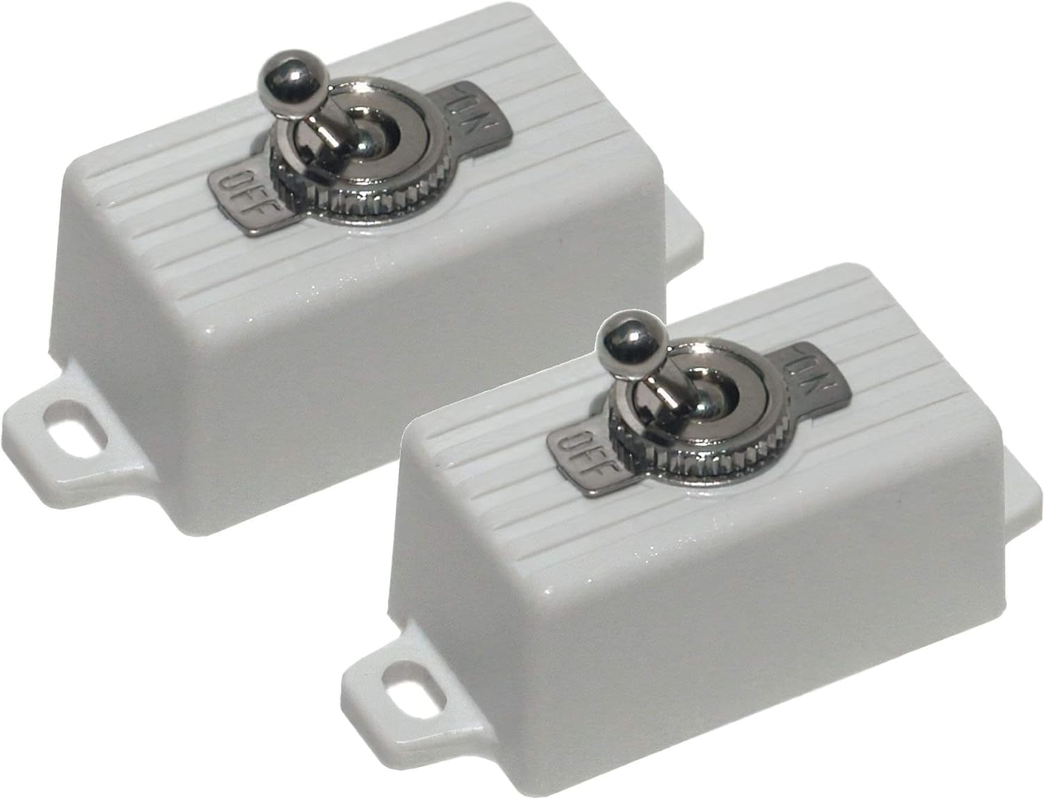 ENFORCER SPST Toggle Switch, Rated 3A at 125VDC, Attractive Plastic ...