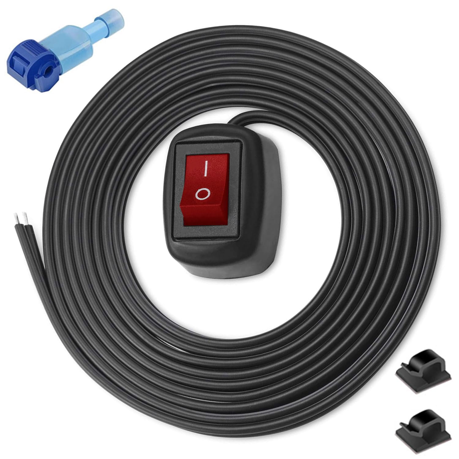 ENFOURCLASS 12V-220V 10A Waterproof Button Switch - Drop Shape ON/OFF ...