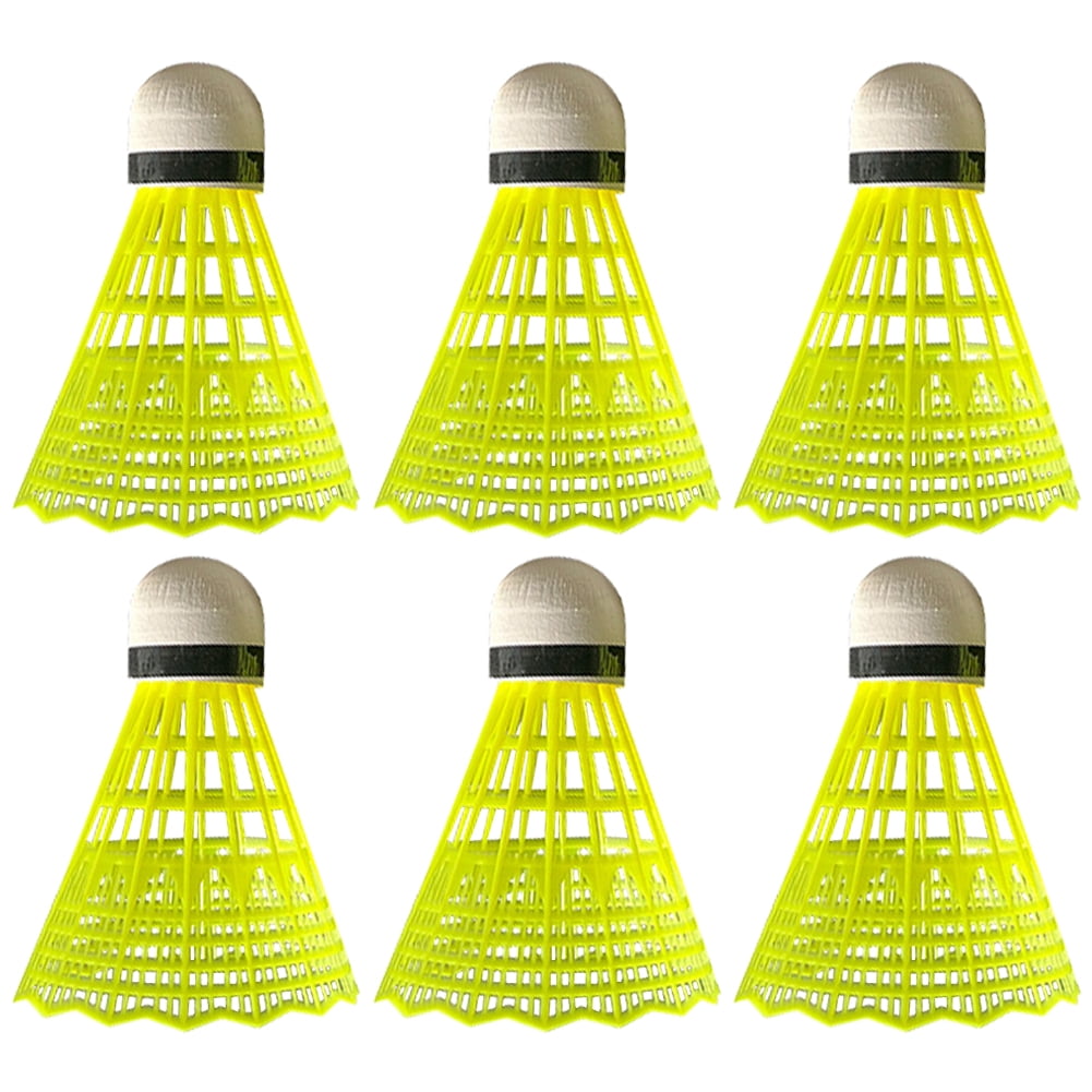 ENFOURCLASS 3/6 Pcs Nylon Badminton Shuttlecocks for Beginner Practice ...