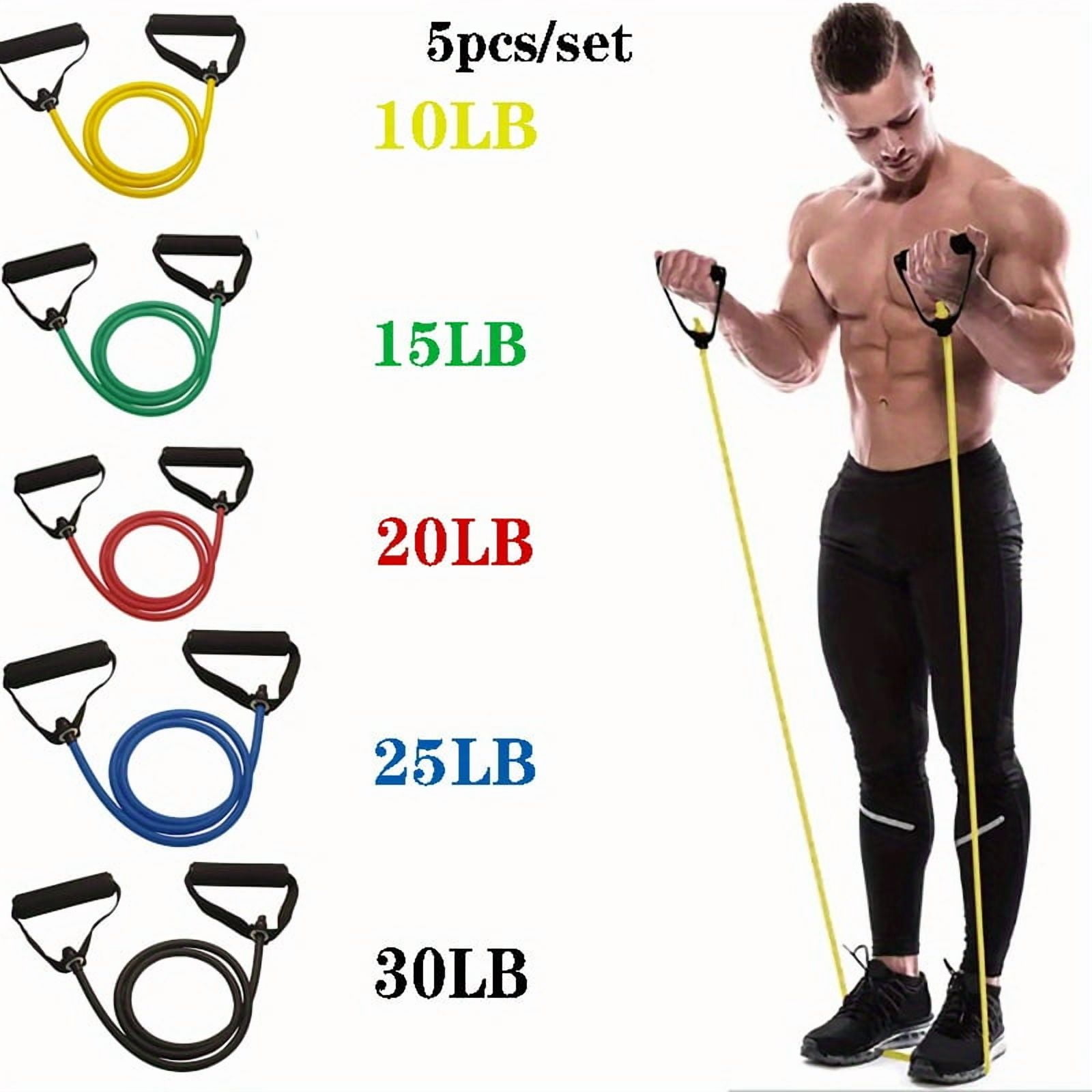 ENFOURCLASS 5pcs/set Elastic Resistance Bands (Multiple Stretchers for ...