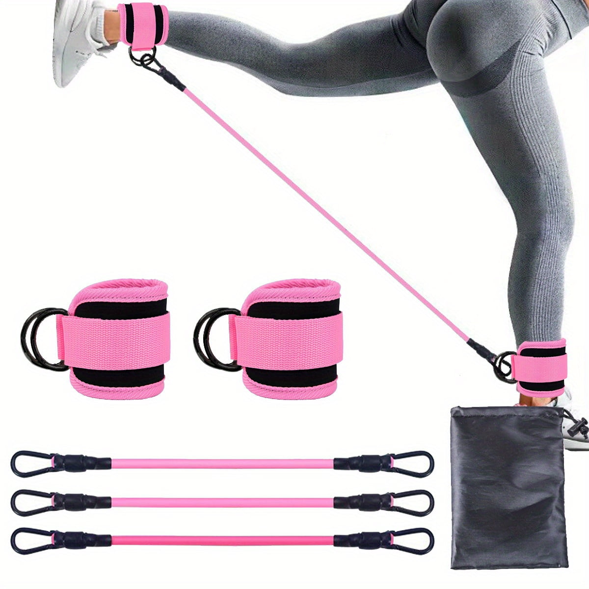 ENFOURCLASS Ankle Straps for Glutes & Legs - Resistance Band Attachment ...