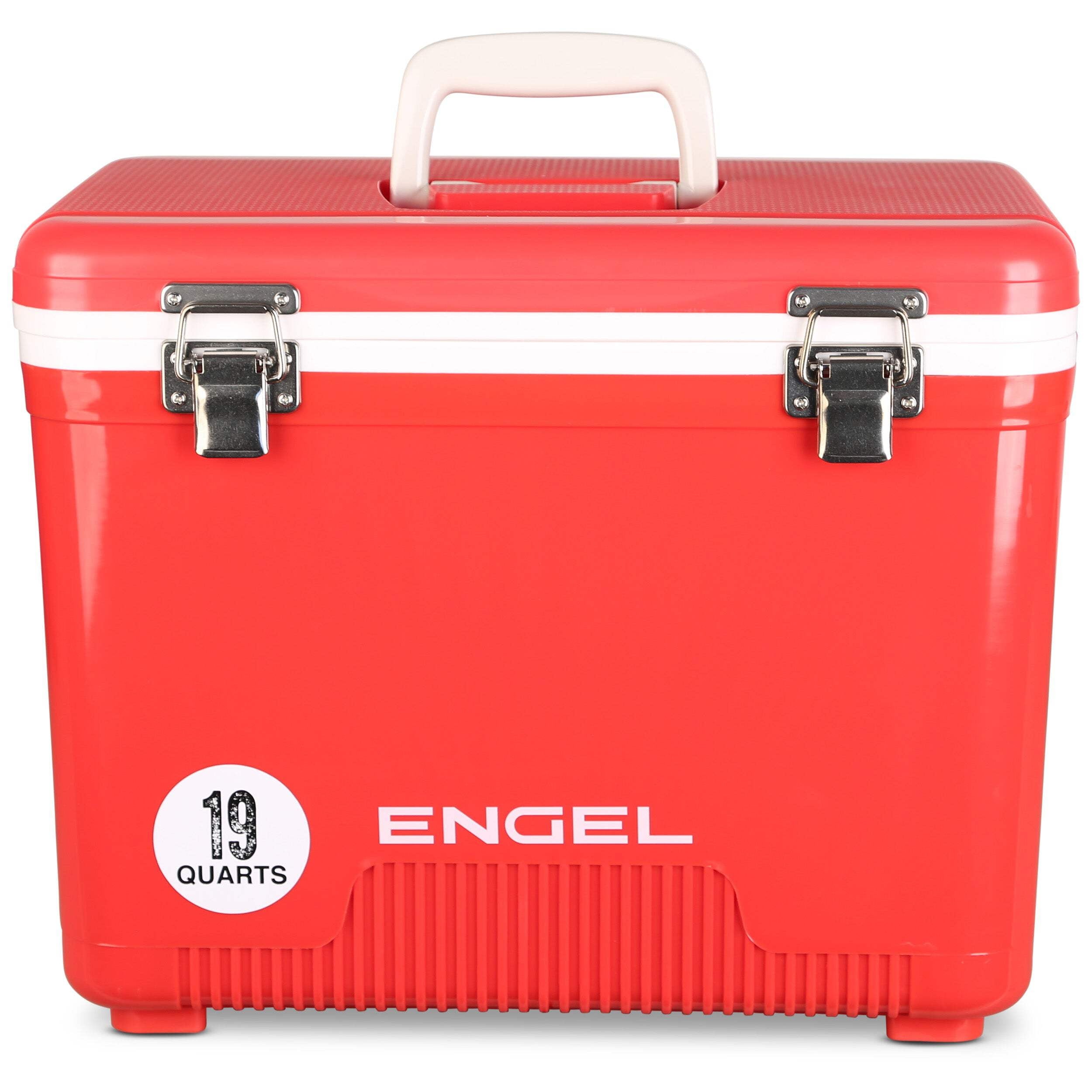 ENGEL 19 Qt Leak-Proof Compact Insulated Drybox Cooler - Red - Walmart.com