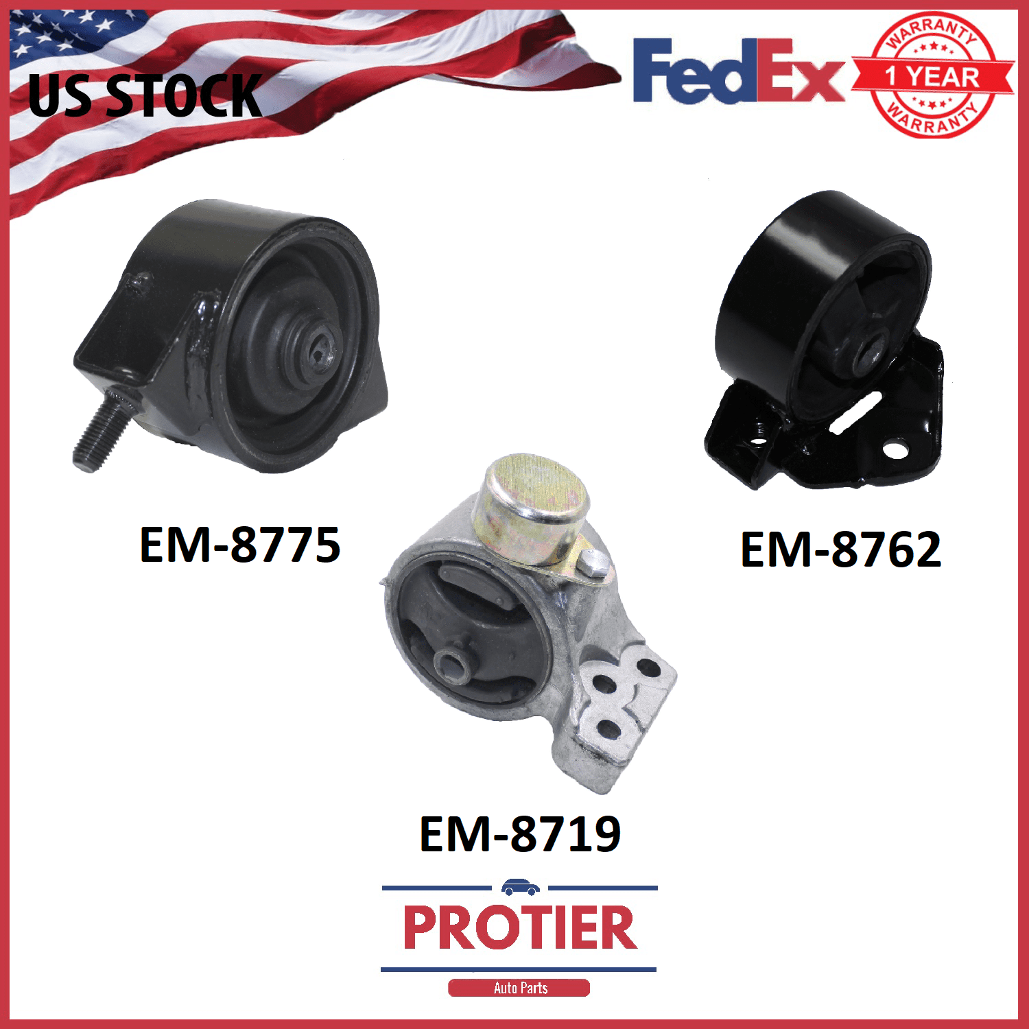 Engine Motor Mount Set compatible with Hyundai Elantra 2.0L Manual ...