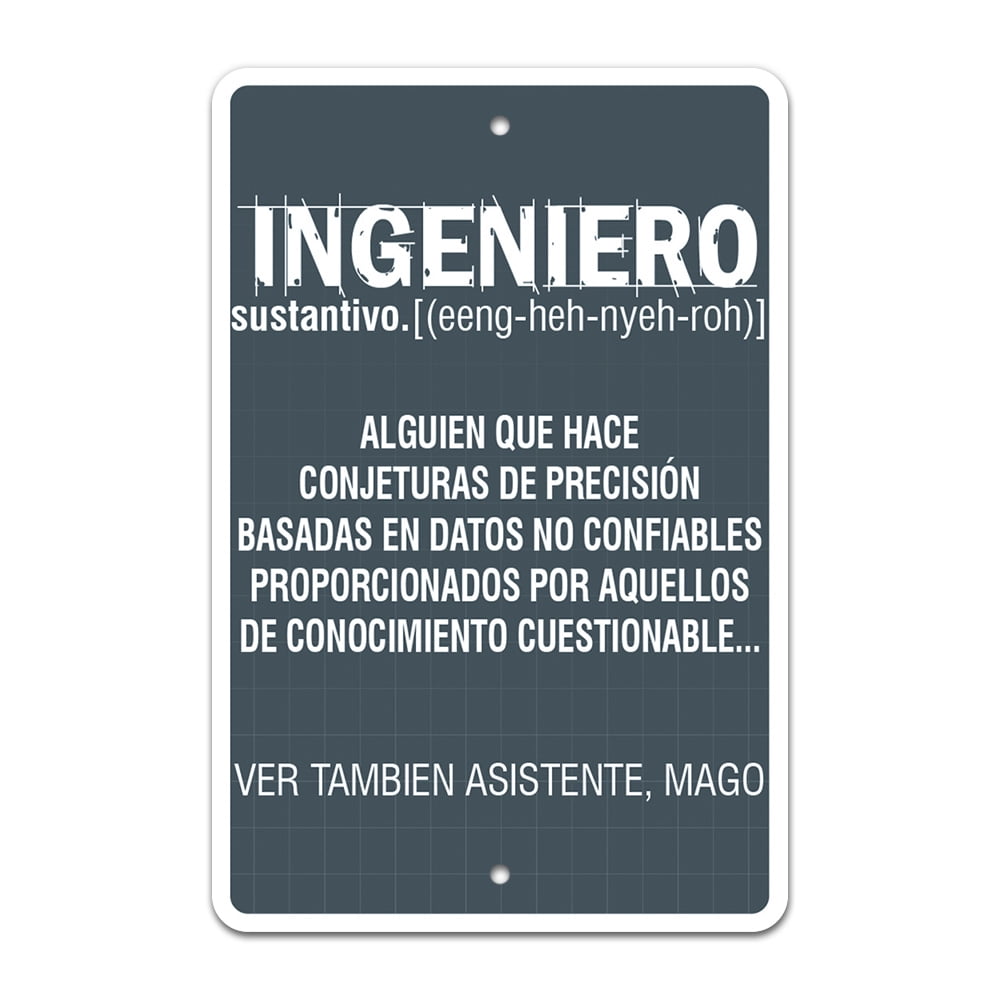ENGINEER GUESS WORK Sign work engineering student job | Indoor/Outdoor ...