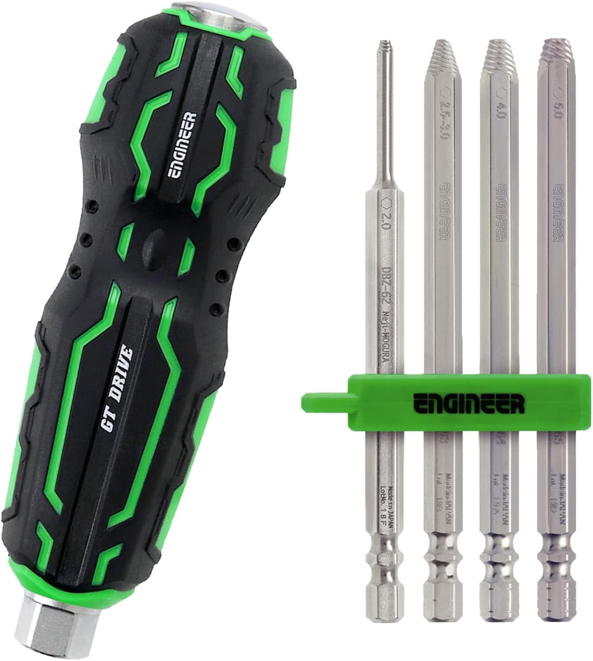 ENGINEER Socket Screw Extractor Set with Handle DZ-74 - Walmart.com